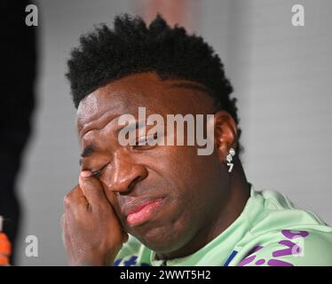 Vinicius Junior of Real Madrid crying during the celebration after UEFA ...