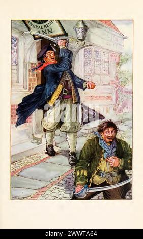Treasure Island illustration by Louis Rhead, circa 1915. Illustration ...
