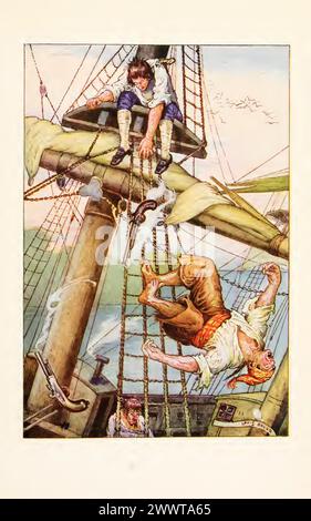 Treasure Island illustration by Louis Rhead, circa 1915. Tom Redruth ...
