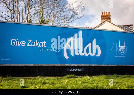 Billboard poster advertising for the Islamic Relief charity to make ...
