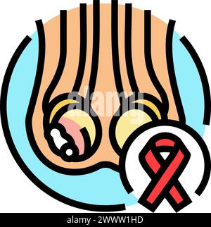 testicular cancer urology line icon vector illustration Stock Vector ...