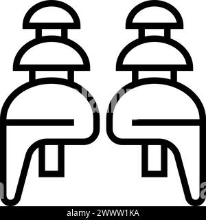 ear plugs ppe protective equipment color icon vector illustration Stock ...