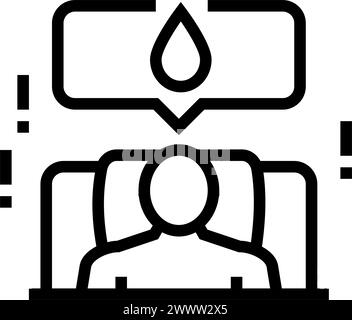 nocturia urology line icon vector illustration Stock Vector Image & Art ...