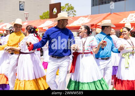 Tegucigalpa, Honduras. 20th Mar, 2024. People perform Honduran folk ...