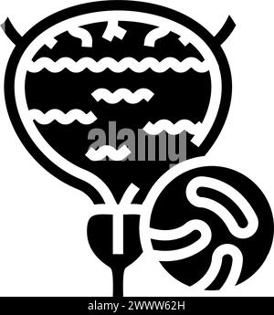 cystitis urology glyph icon vector illustration Stock Vector Image ...