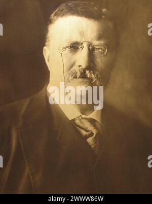 U.S. President Theodore Roosevelt, 1904, Photo by Edward Sheriff Curtis ...