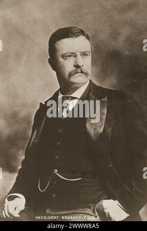 U.S. President Theodore Roosevelt, 1904, Photo by Edward Sheriff Curtis ...