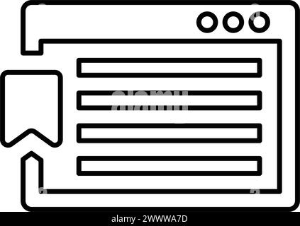 Bookmark, browser, website icon. Stunning design suitable for web ...
