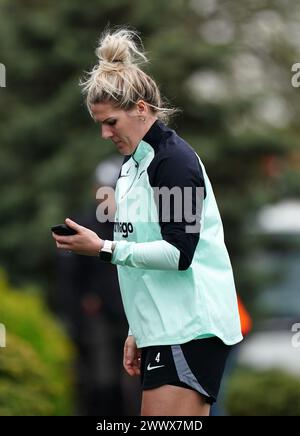 Chelsea's Millie Bright during a training session at Cobham training ...