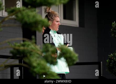 Chelsea's Millie Bright during a training session at Cobham training ...