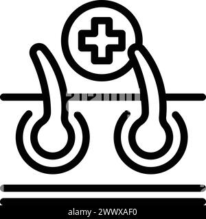 Scalp and hair examination, trichology and dermatology vector ...