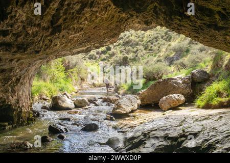 Broken River at Cave Stream Scenic Reserve in New Zealand Stock Photo ...
