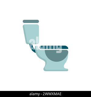 Toilet logo simple color. Simple stylish linear toilet. Furniture for ...