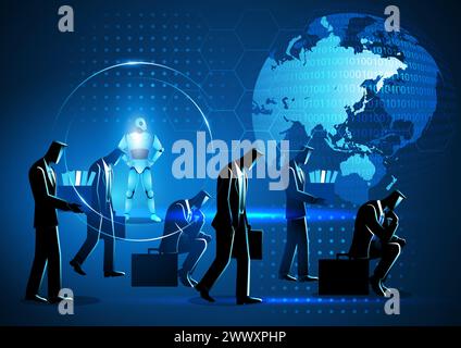 Evolution of human technology AI artificial intelligence chatbot robot ...