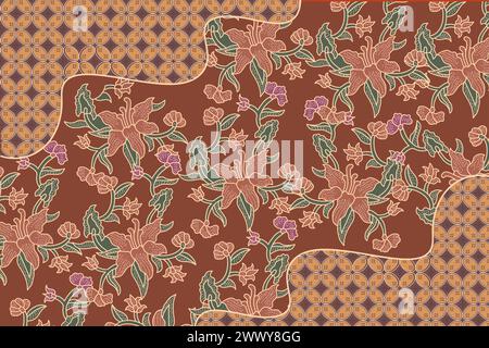 Traditional Batik Pattern from Indonesia Vector Illustration. Batik ...