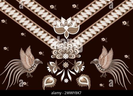 Batik Parang Pattern from Indonesia. Ornament Vector Stock Vector Image ...