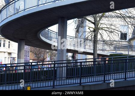snail shaped pedestrian bridge Stock Photo - Alamy