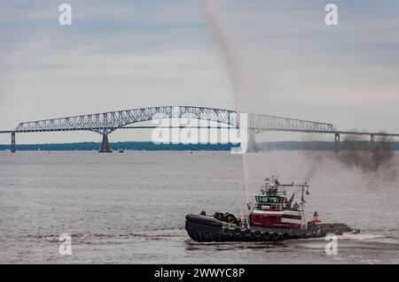 Remembering the Francis Scott Key Bridge, Baltimore Maryland USA Stock ...