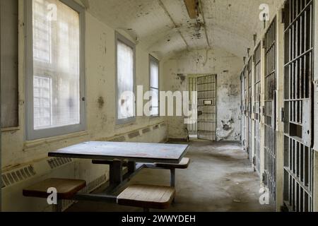 Prison cells in a small prison cell block Stock Photo - Alamy