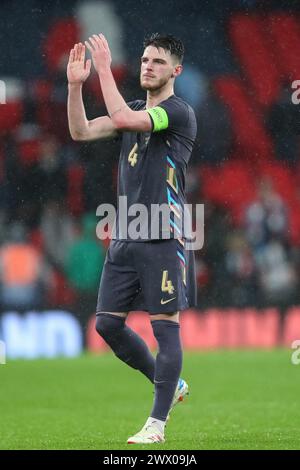 Declan Rice of England applauds their fans during the FIFA World Cup ...