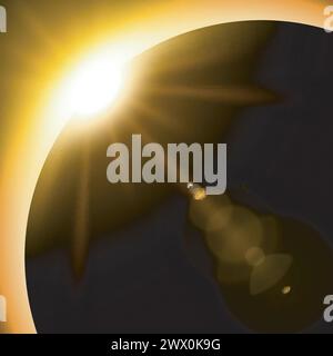 Yellow Eclipse, Suitable For Product Advertising, Natural Events ...