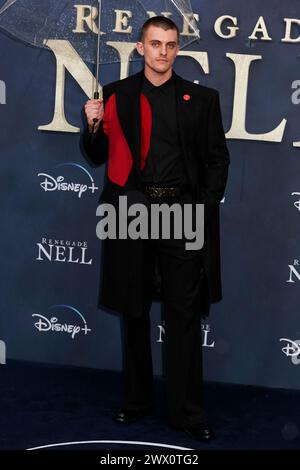 Jake Dunn attends the world premiere of the Disney+ series Renegade ...