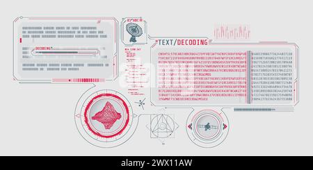 Decoding satellite and radio telescope data about an object Stock ...