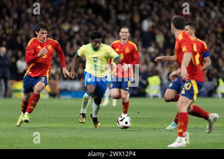 Endrick of Brazil in action during the FIFA World Cup 2026 Group C ...