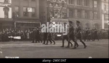 President Harding and General Pershing in funeral parade ca. 1921 Stock ...