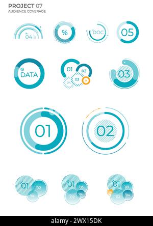 Visual charts. Finance elements commercial vector illustration Stock ...