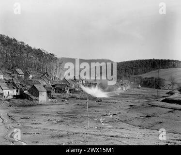 Photo of real white smoke on black background Stock Photo - Alamy