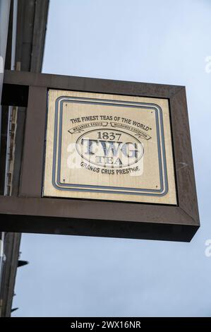 London, UK - March 22, 2024 : TWG Twinings Tea Shop at London Leicester ...