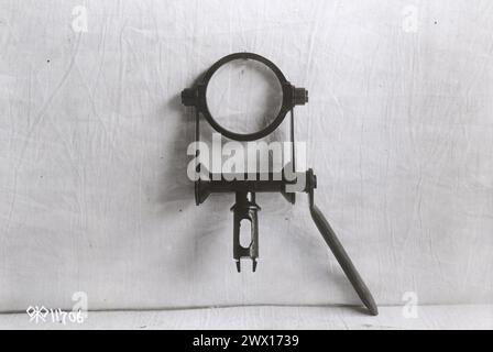Close up of a single Lewis gun yoke, this yoke is furnished for ...