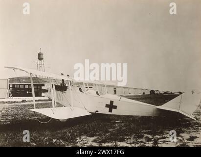 Red Cross Hospital Airplane at Ellington Field in Houston Texas ca ...