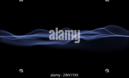 Abstract background 4k blue light dark waves and lines Stock Photo - Alamy