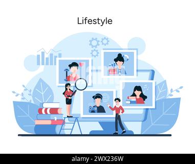 Lifestyle Segmentation analysis. Illustration captures tailored ...