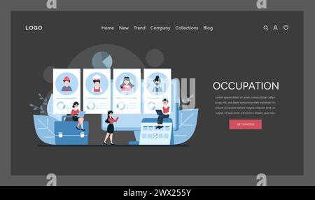 Occupation Segmentation analysis. A detailed vector representation of ...