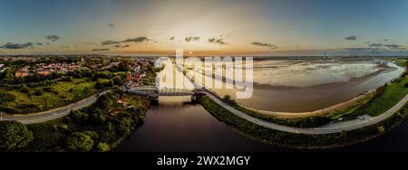 Views of the River Mersey from Halton Stock Photo - Alamy