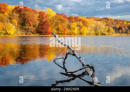 Autumn, Jensen Lake. Lebanon Hills Park, Minnesota., USA, by Dominique ...