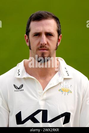 Surrey’s Dan Worrall during a media day at the Kia Oval, London ...