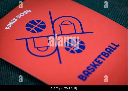 Basketball pictogram for paris 2024 summer olympics. Official icon of ...