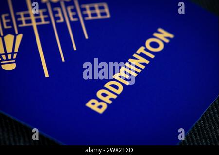 Badminton pictogram for paris 2024 summer olympics. Official icon of ...