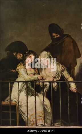 Francisco de Goya's 'Two Women Eating' is an oil painting from the late ...