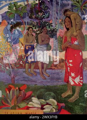 Paul Gauguin’s 'Ia Orana Maria' (Hail Mary) portrays the Virgin Mary in ...