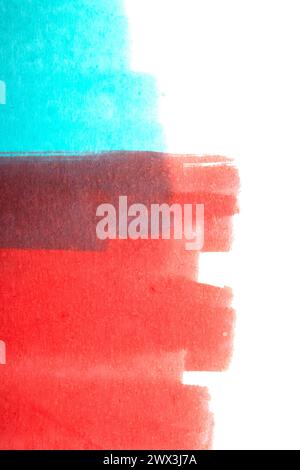 A Abstract blended watercolor felt pen colour on paper texture ...