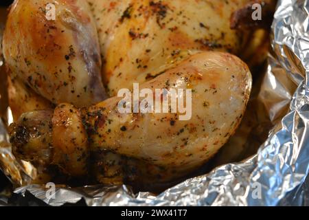 Beautiful, deliciously cooked marinated chicken in the oven. Chicken ...