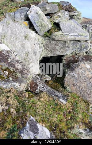 Iron age Dun a' Gheird, at Kilvickeon on the Isle of Mull Stock Photo ...