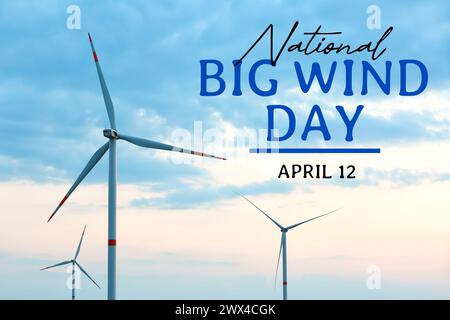 Poster for National Big Wind Day Stock Photo - Alamy