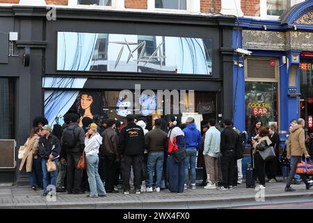 Fans waiting outside to see singer Tyla. GRAMMY-award winning South ...