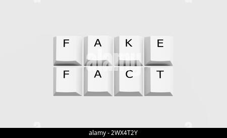 Fake news keyboard keys word internet communication technology ...